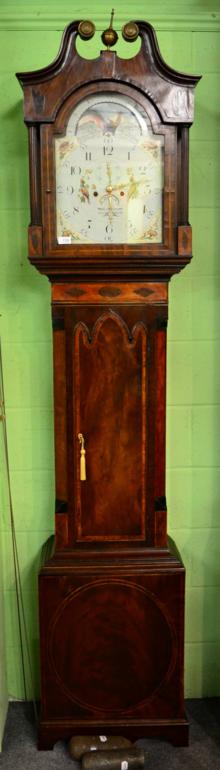 Lot 139 - A Mahogany Eight Day Longcase Clock signed