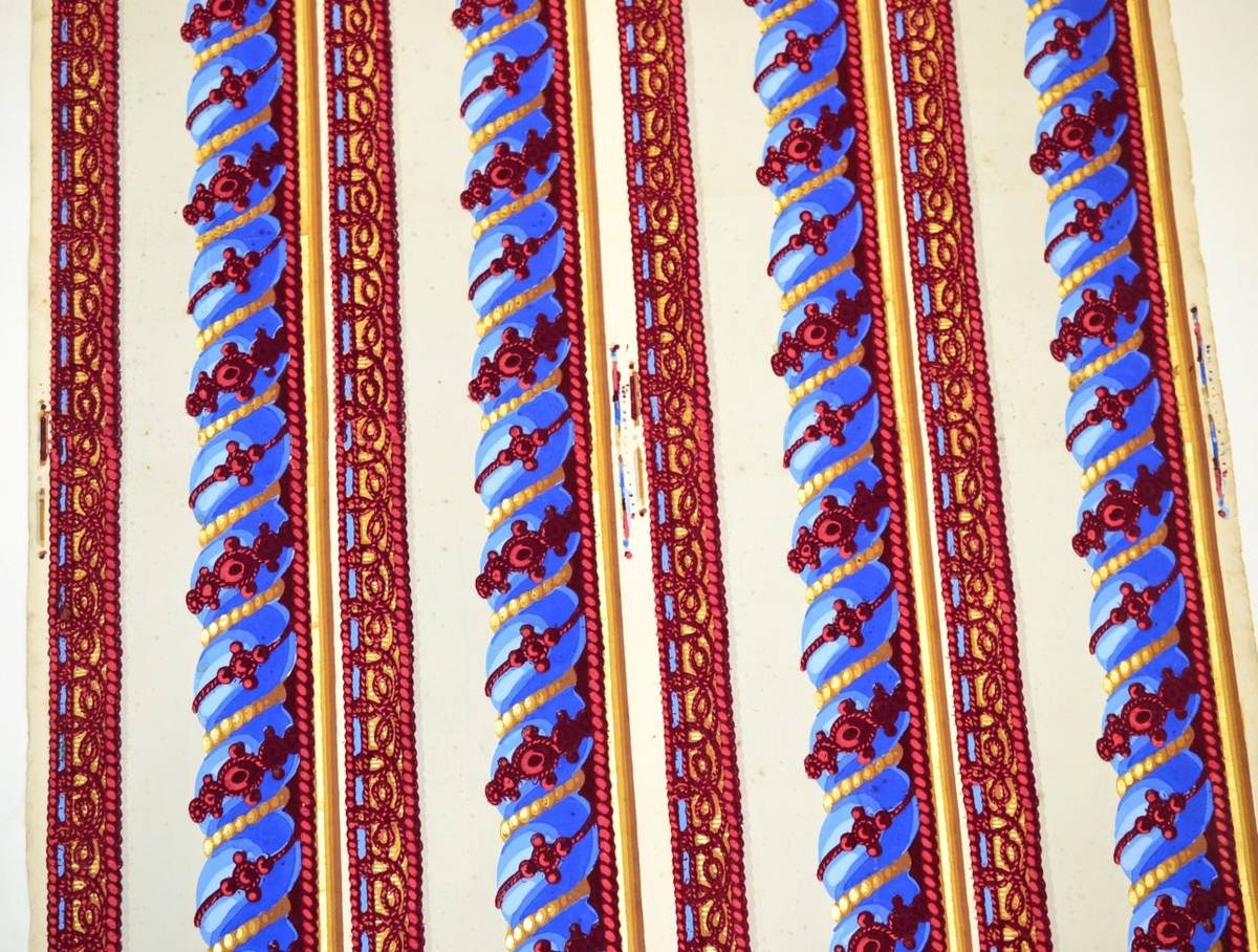 Lot 409 - A Roll of Regency Hand-Painted Wall Paper
