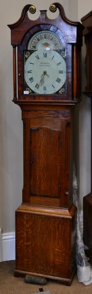 Lot 1279 - An Oak and Mahogany Thirty Hour Longcase