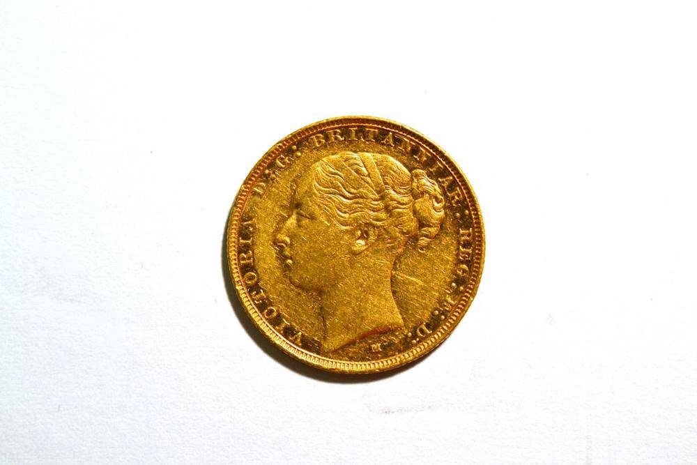 Lot 160 - Victoria Sovereign 1886M, horse with short