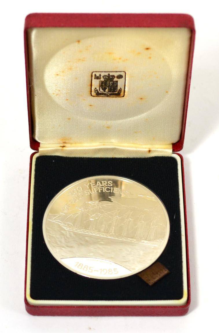 Lot 25 - Falkland Islands, Sterling Silver Proof £25