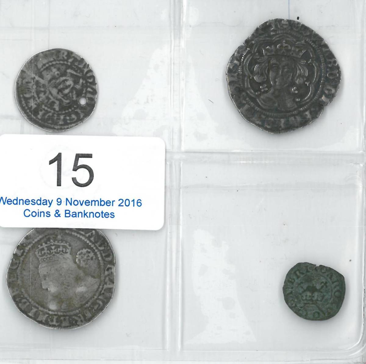 Lot 15 - 3 x English Hammered Silver Coins comprising: