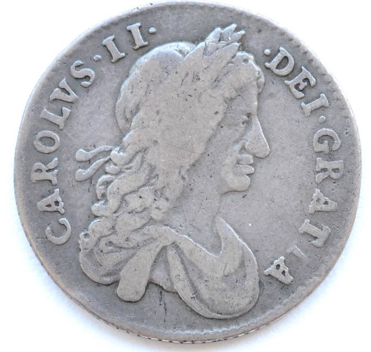 Lot 348 - Charles II Shilling 1663, first draped bust,