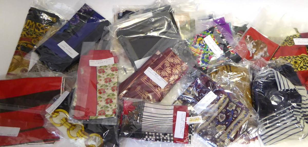 Lot 2142 - Assorted Silk and Other Scarves, including