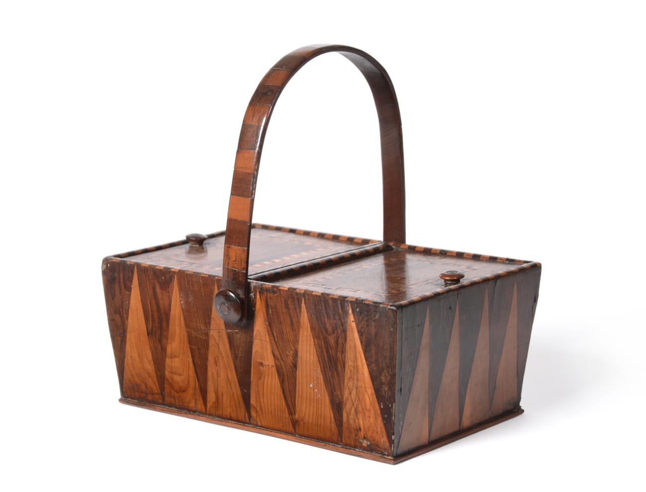 Lot 2069 - Mid 19th Century Marquetry Inlaid Sewing