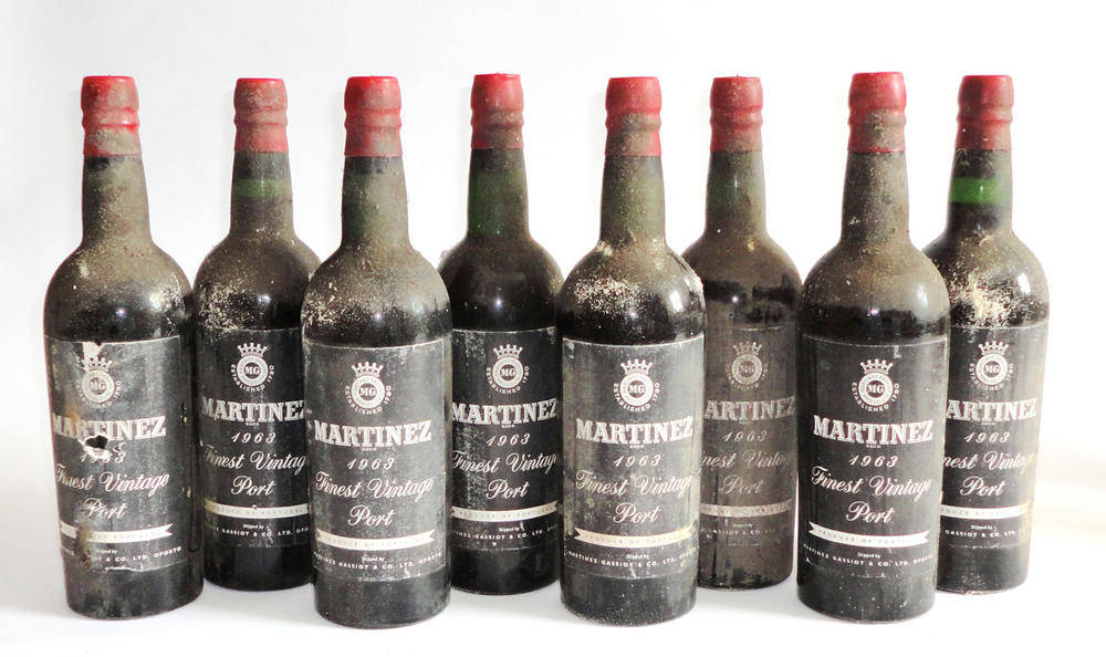 Lot 239 - Martinez 1963, finest vintage port, (x8)