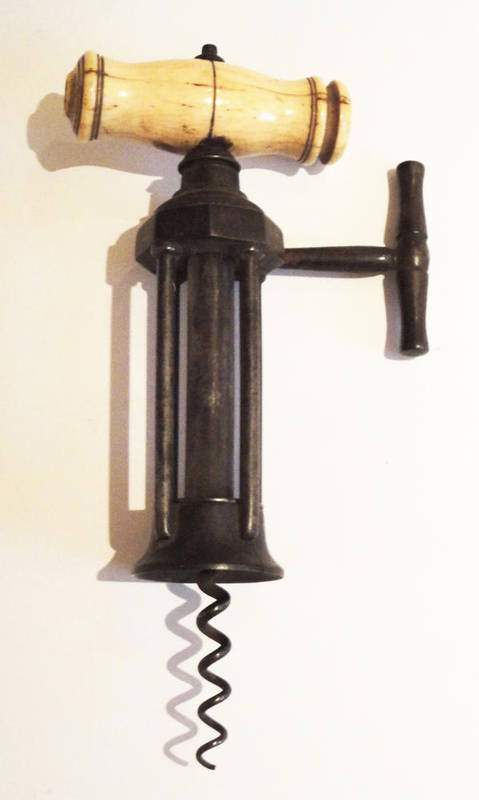 Lot 244 - A Four Pillar Kings Rack Corkscrew, with