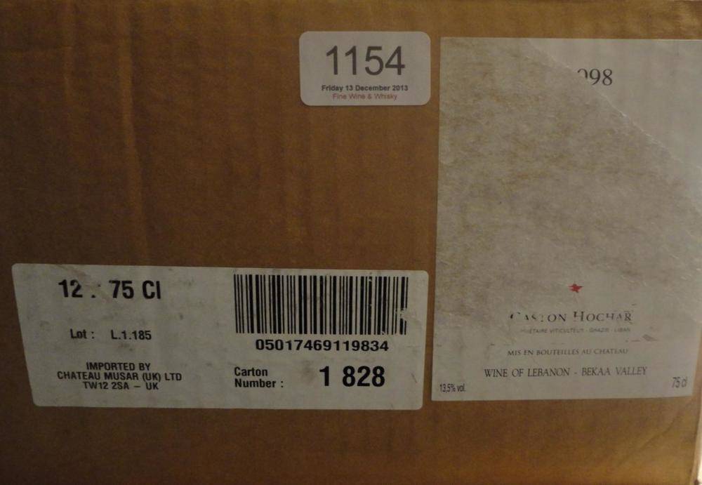 Lot 1154 - Chateau Musar Gaston Hochar 1998, Bekaa