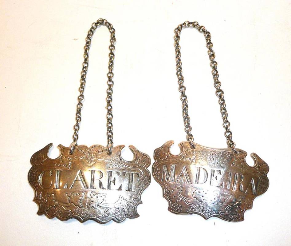 Lot 1346 - A Pair of George III Silver Cartouche