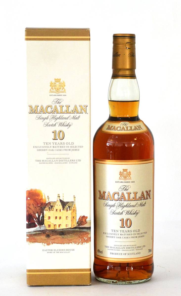 Lot 2575 - The Macallan 10 Year Old - Old Style Cream