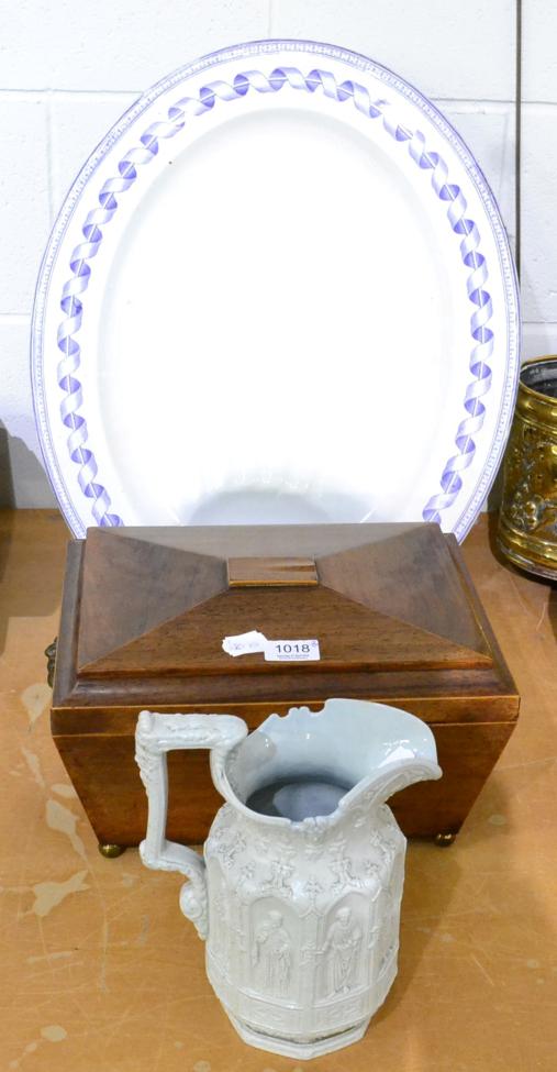 Lot 1018 - A Regency rosewood sarcophagus form casket,