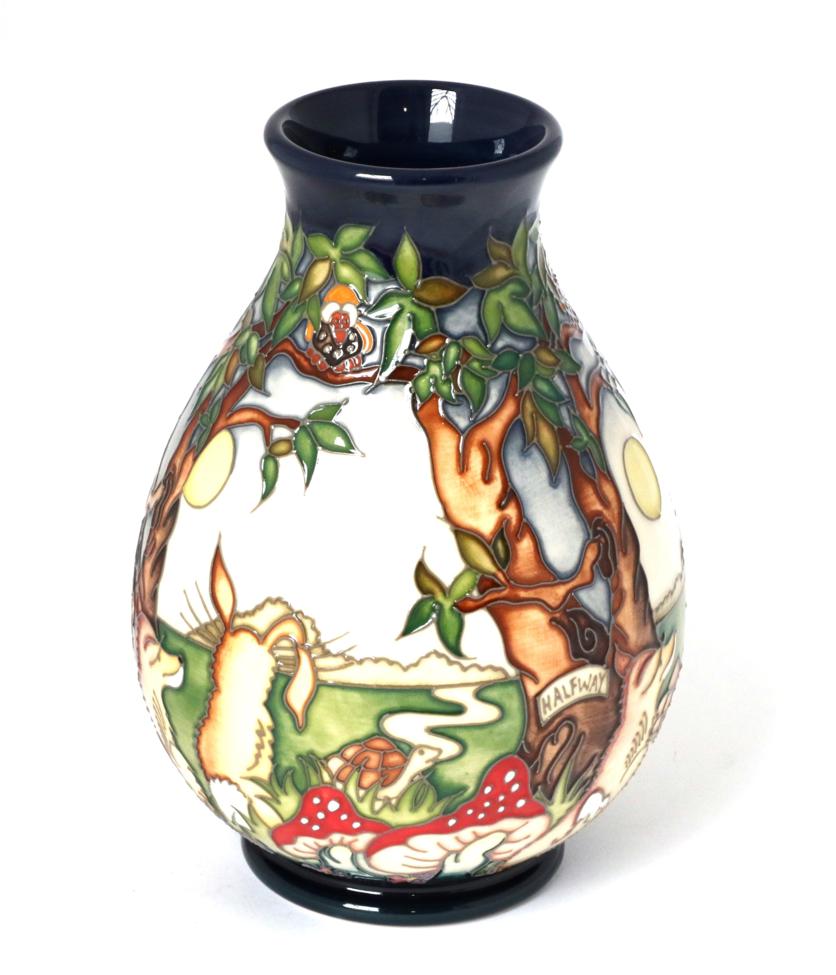 Lot 29 - A Moorcroft pottery vase by Nicola Slaney,