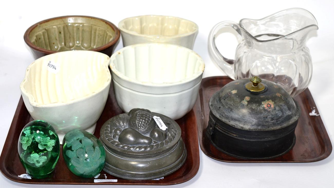 Lot 302 - A 19th century tole ware circular spice box,