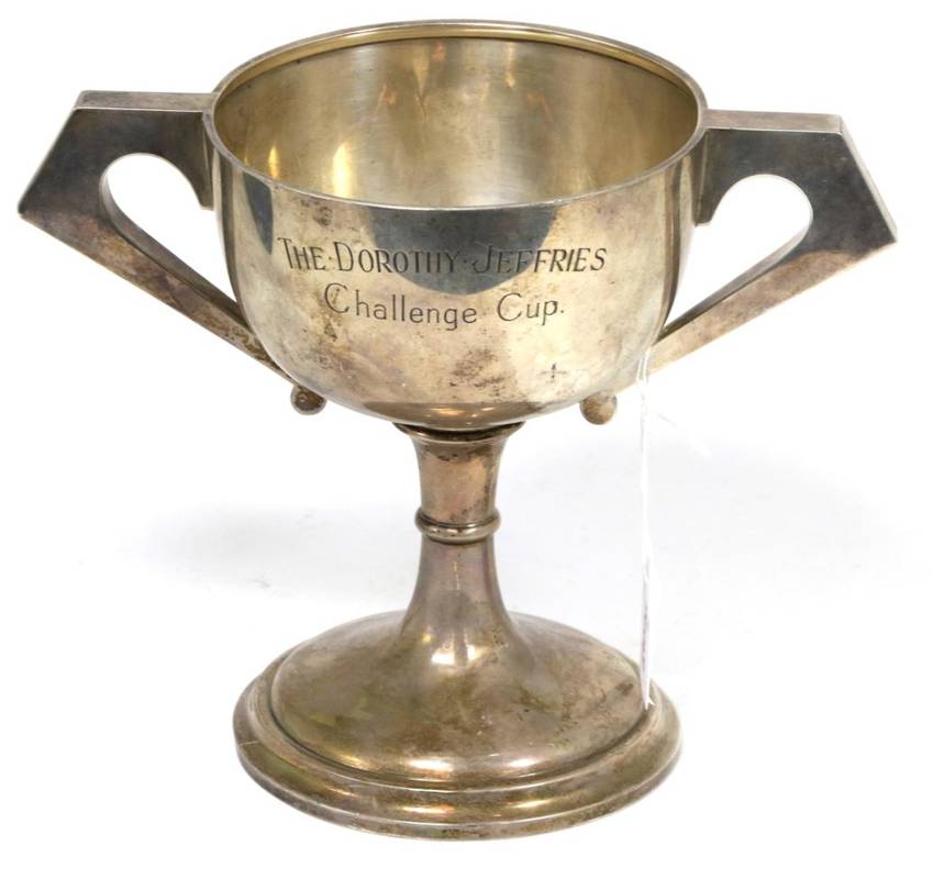 Lot 430 - A silver twin-handled trophy cup, London
