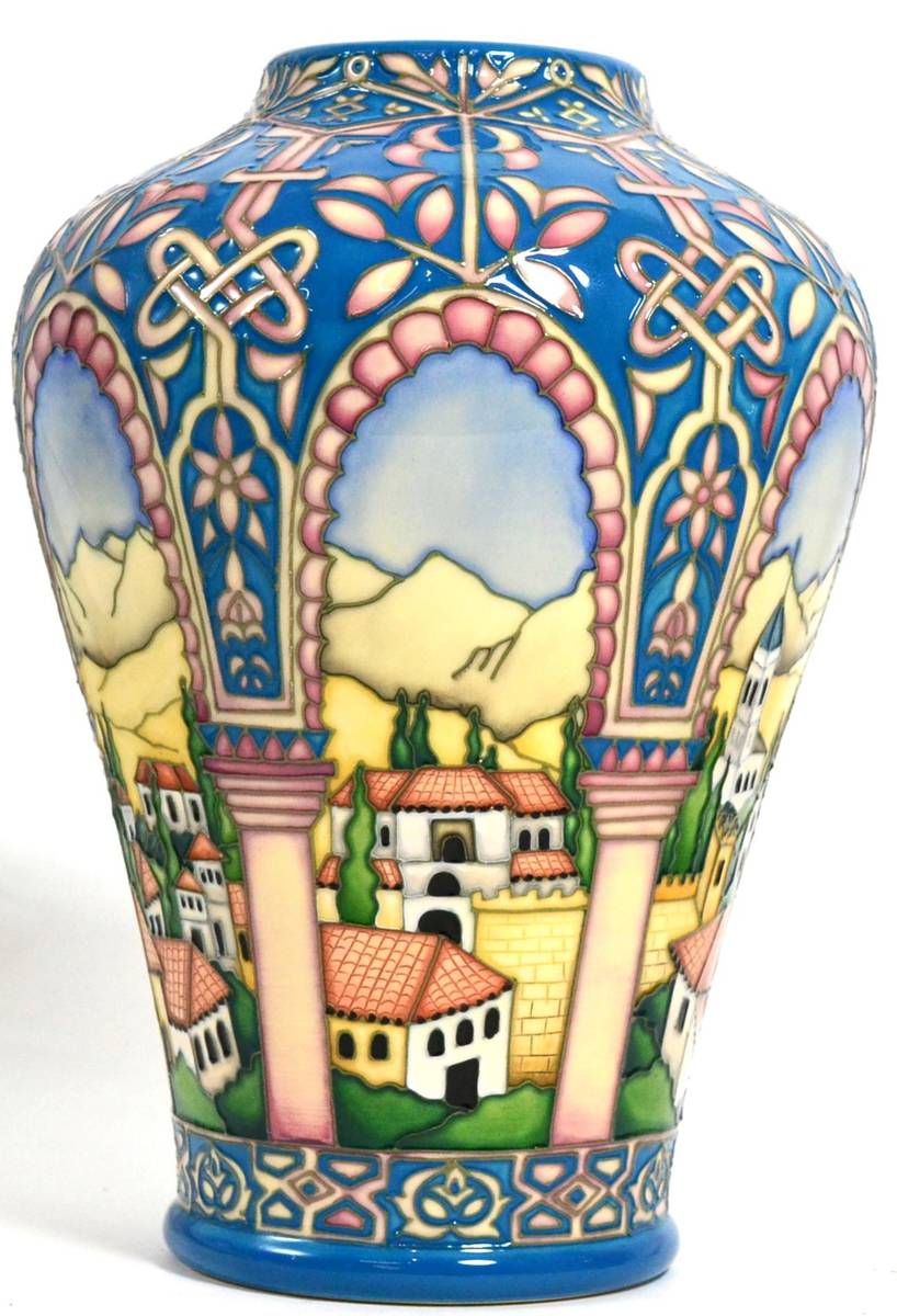 Lot 132 - A modern Moorcroft Alhambra pattern vase,
