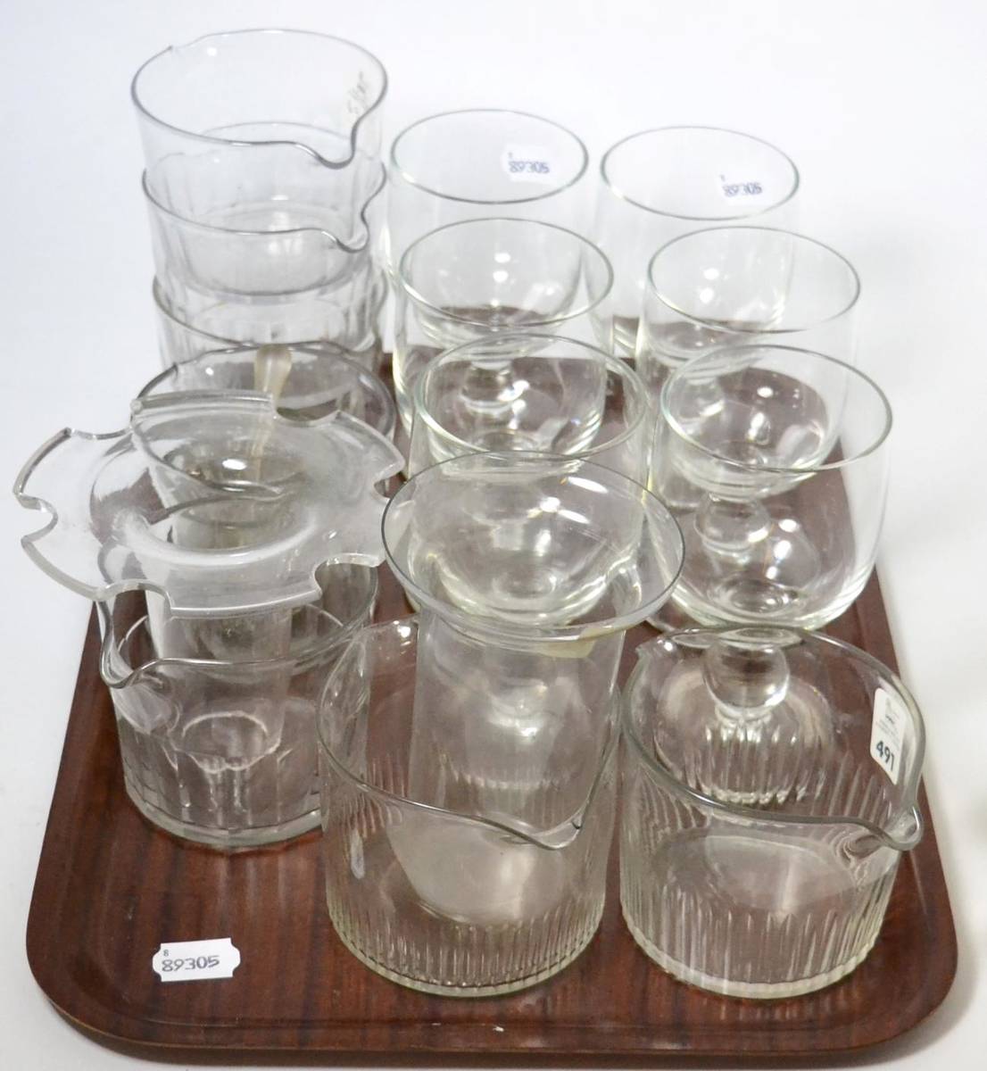 Lot 149 - Six Georgian glass rinsers, six rummers etc