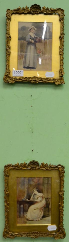 Lot 1000 - Attributed to Ethel Woolmer, a pair of