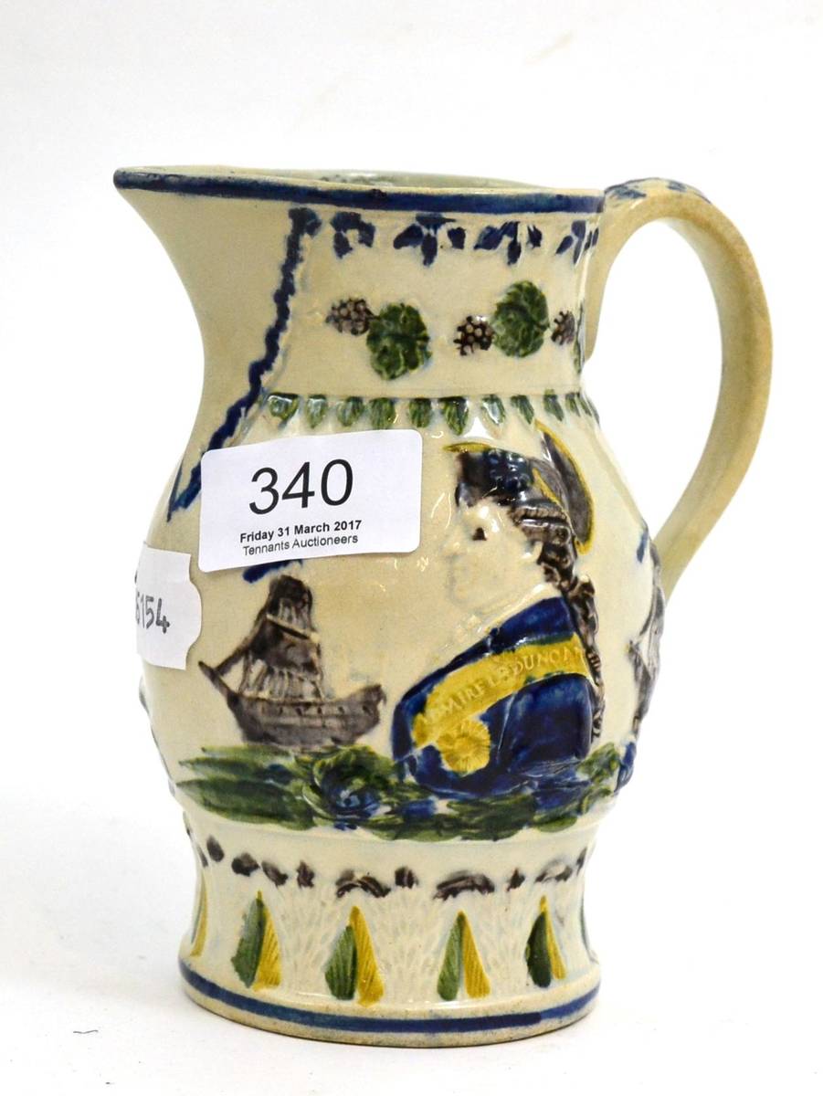 Lot 340 - Prattware Admiral Duncan and Captain Dunlop