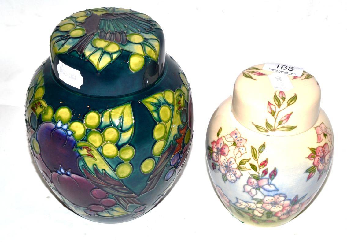 Lot 165 - A William John Moorcroft Finches pattern