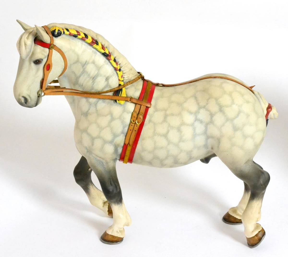 Lot 150 - Beswick Percheron, Harnessed Horse, model No.