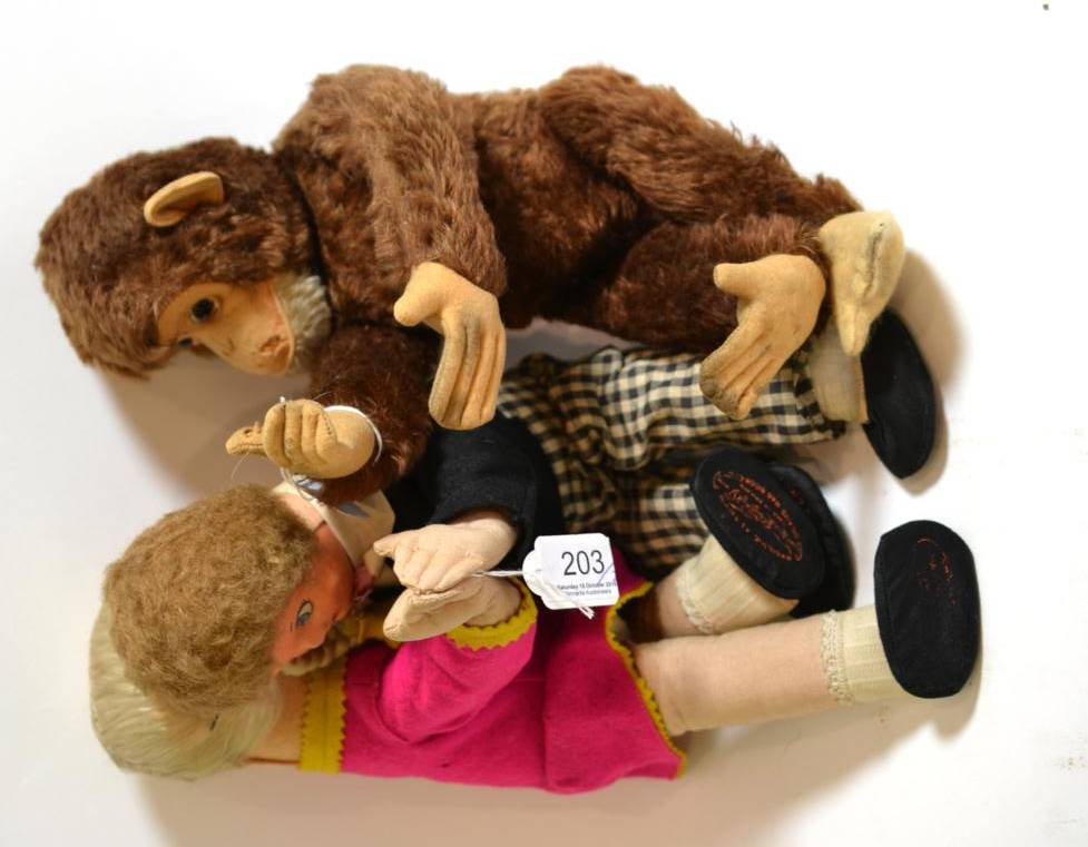 Lot 203 - A pair of circa 1928 Dean's Rag Book Dancing