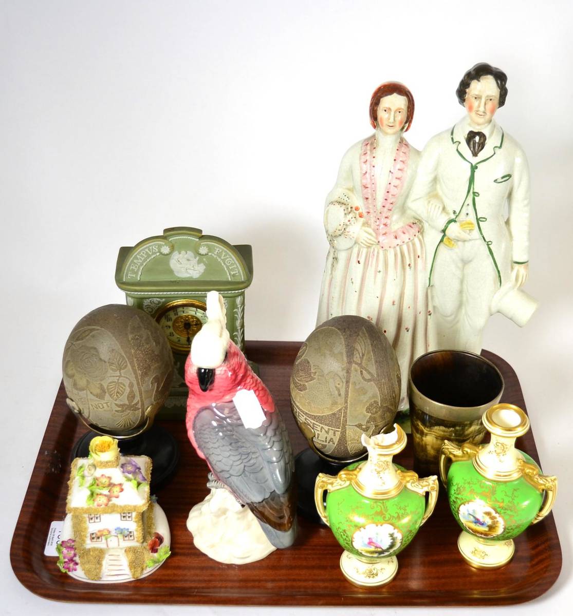 Lot 150 - Beswick cockatoo, Staffordshire figure,