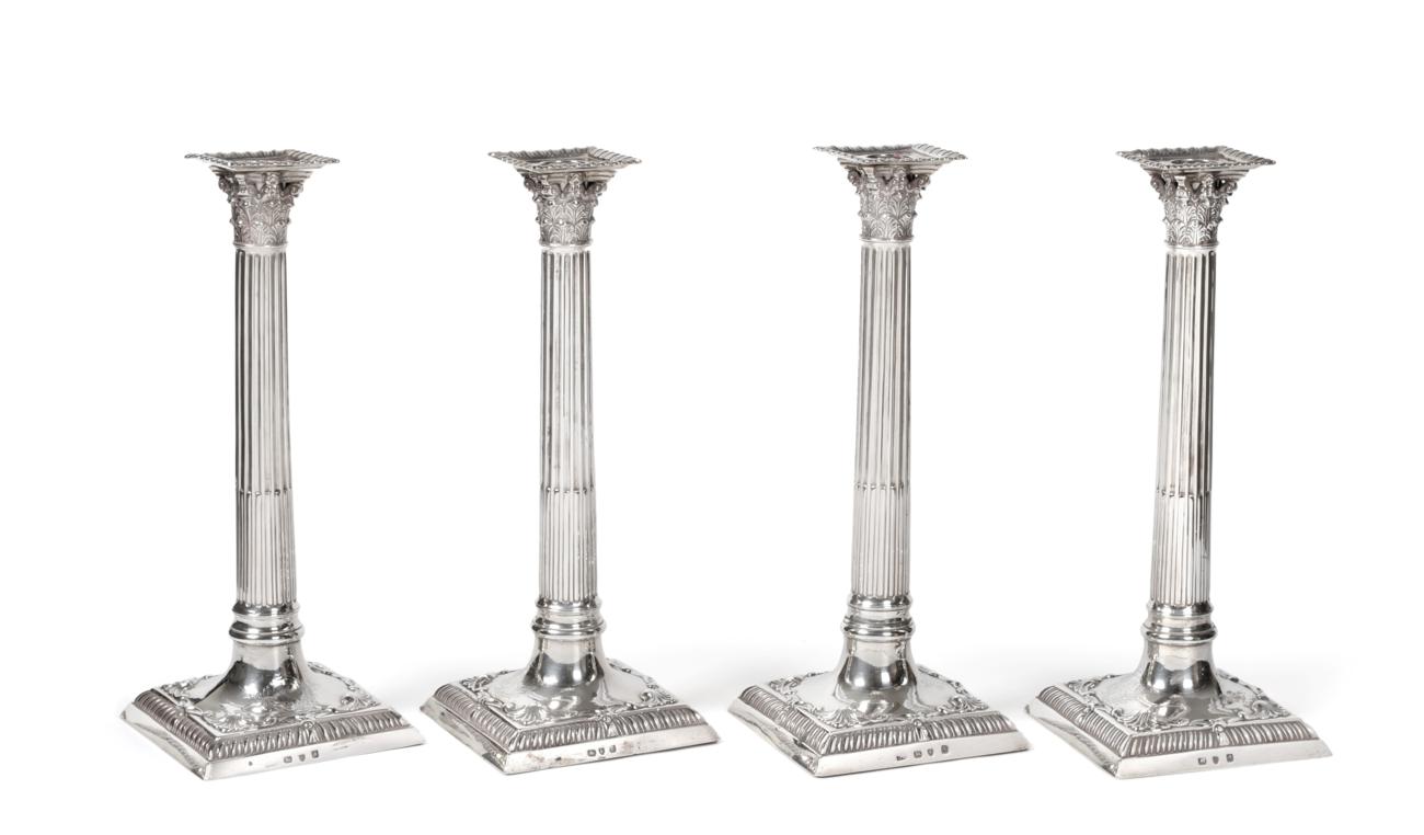 Lot 428 - A Set of Four Early George III Silver