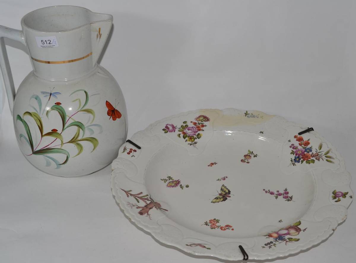 Lot 512 - An 18th century Dutch charger decorated with