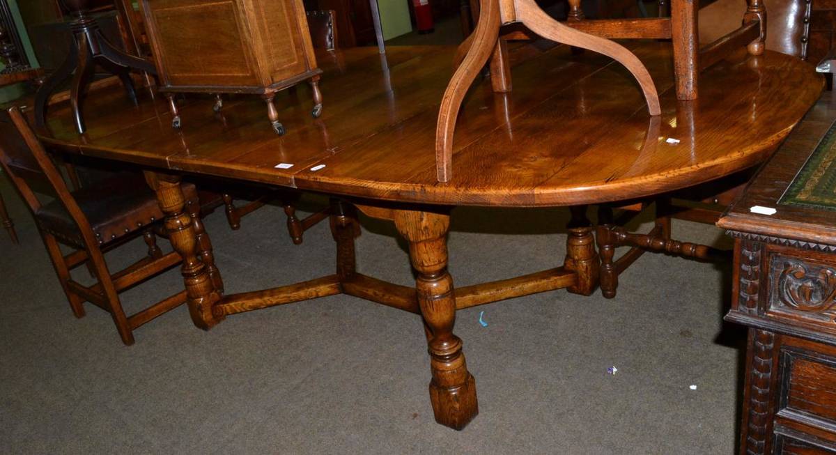 Lot 1286 - A Titchmarsh & Goodwin oak trestle