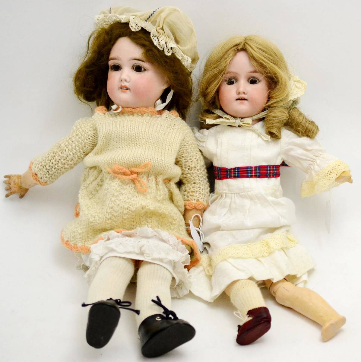 Lot 28 - Floradora bisque socket head doll, with later