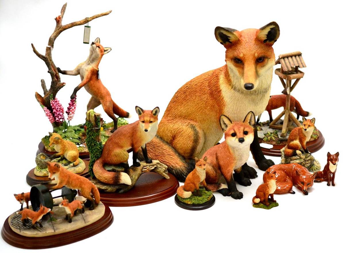 Lot 141 - Border Fine Arts Fox figures including: 'Out