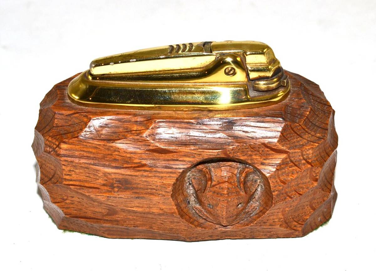 Lot 141 - A Robert ";Mouseman"; Thompson oak Ronson