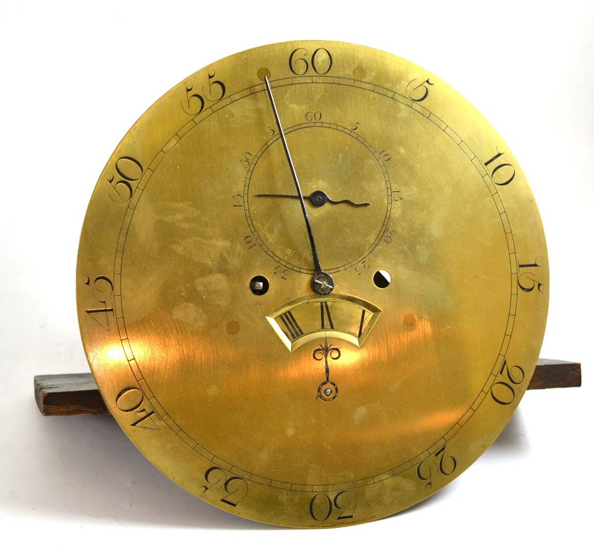 Lot 260 - 19th century brass longcase clock movement