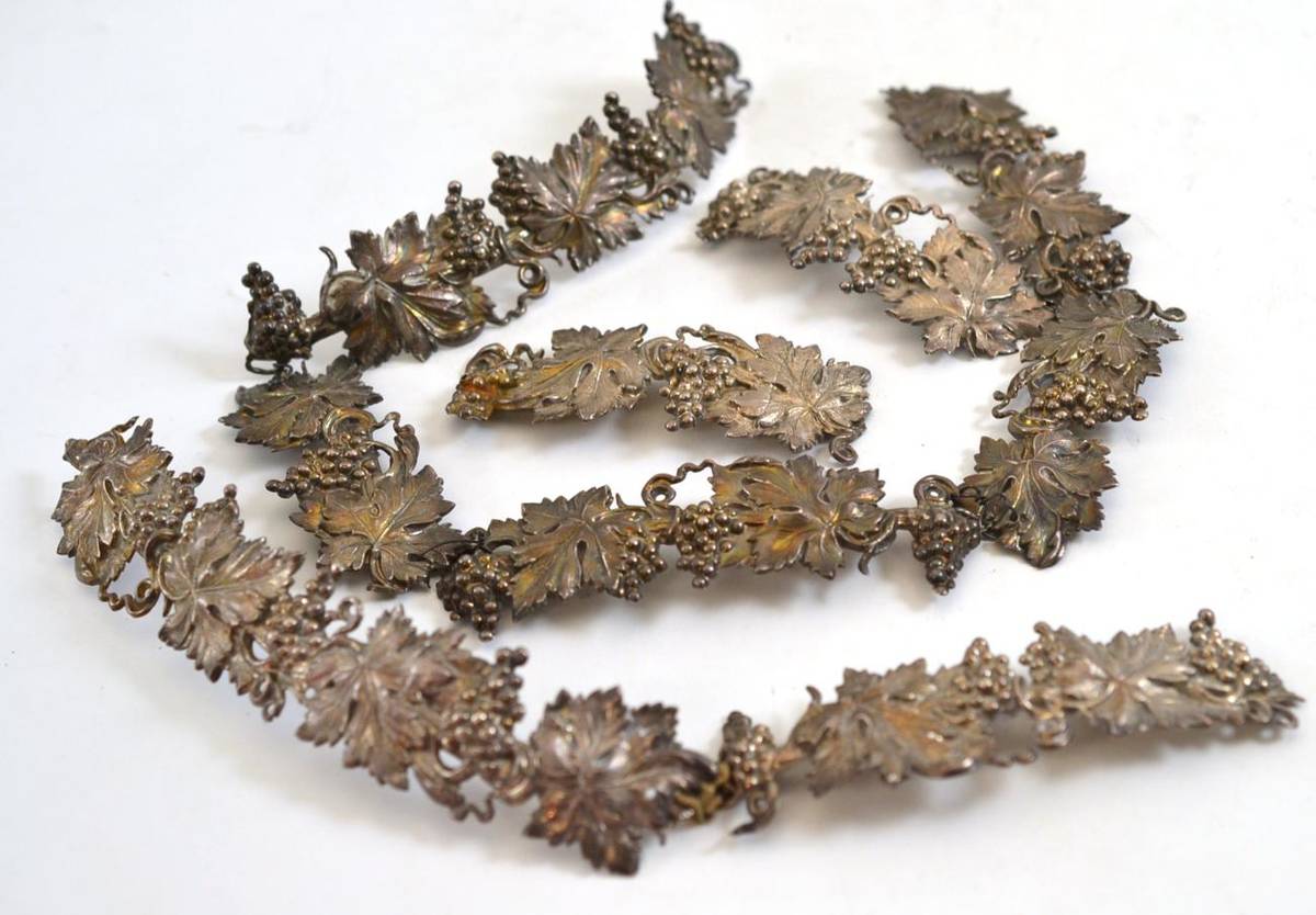 Lot 170 - Nine sections of 19th century silve die