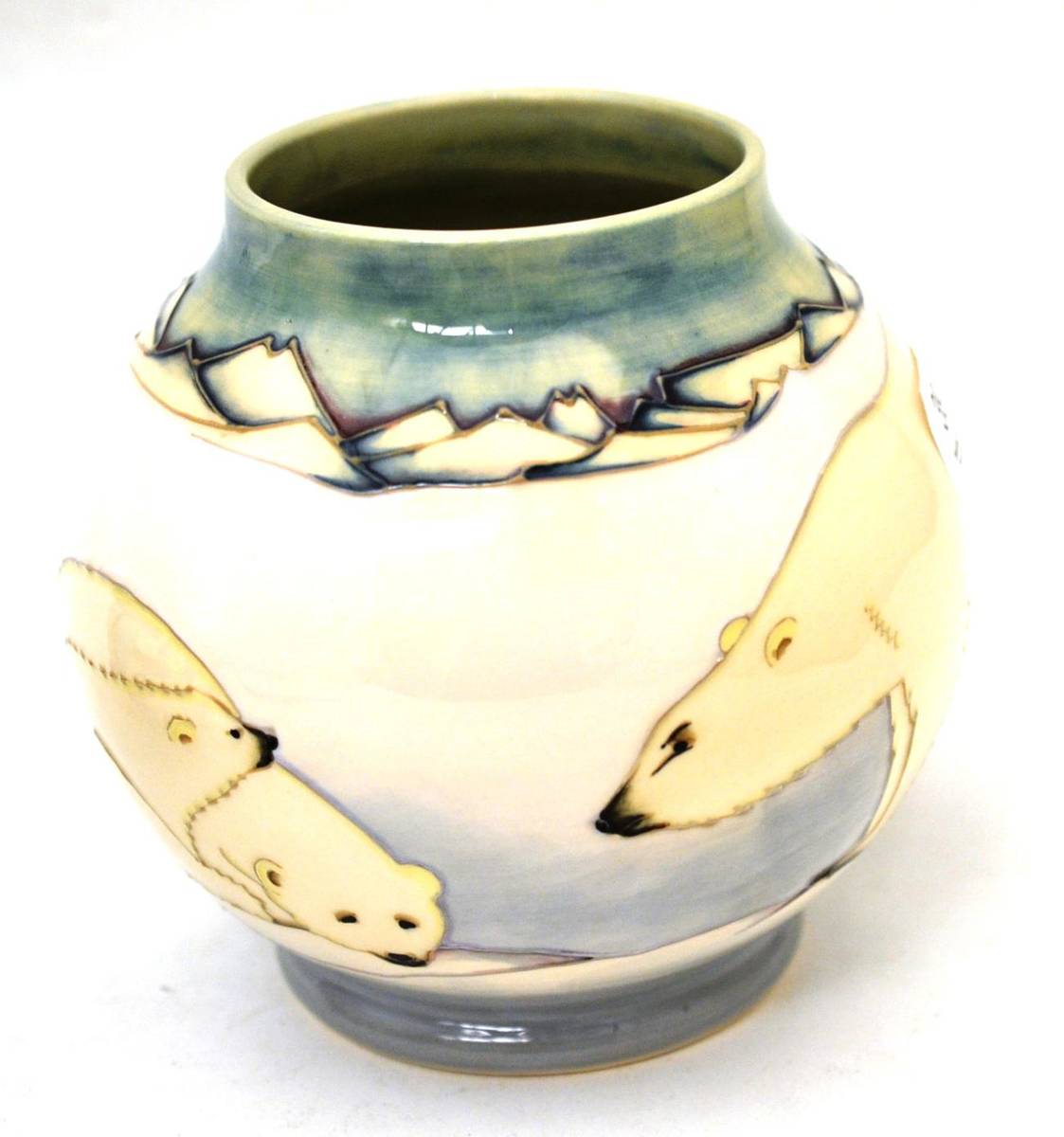 Lot 390 - A William John Moorcroft Polar pattern vase,