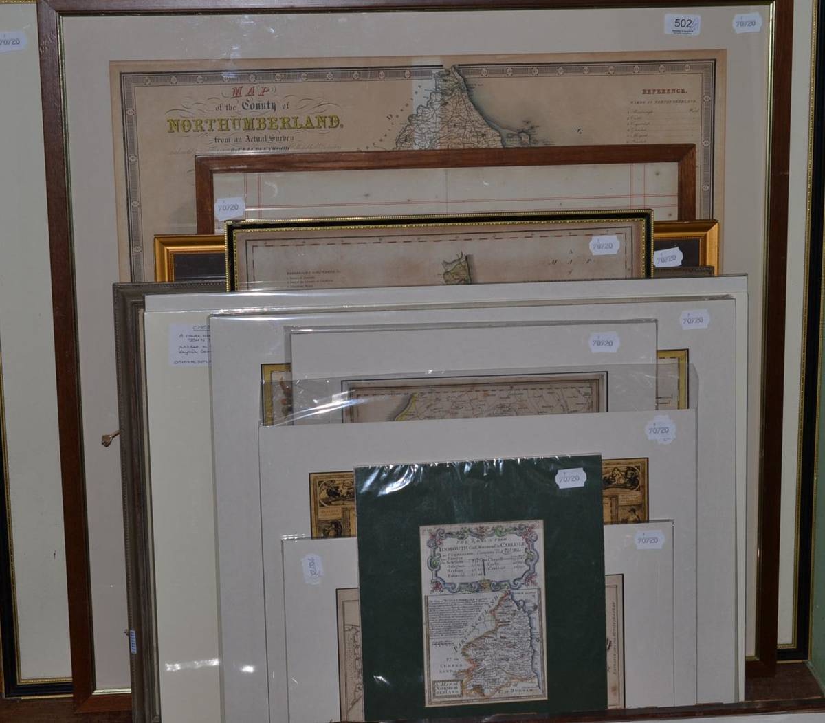 Lot 502 - A large collection of early maps,