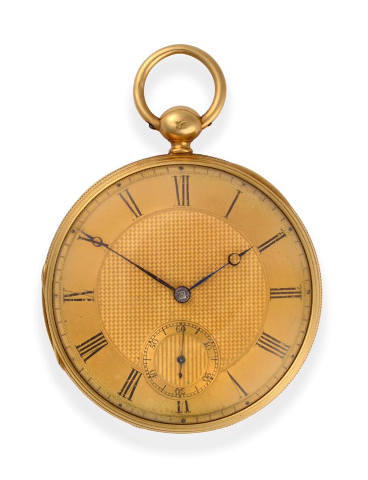 Lot 289 - A Rare 18ct Gold Pocket Chronometer with