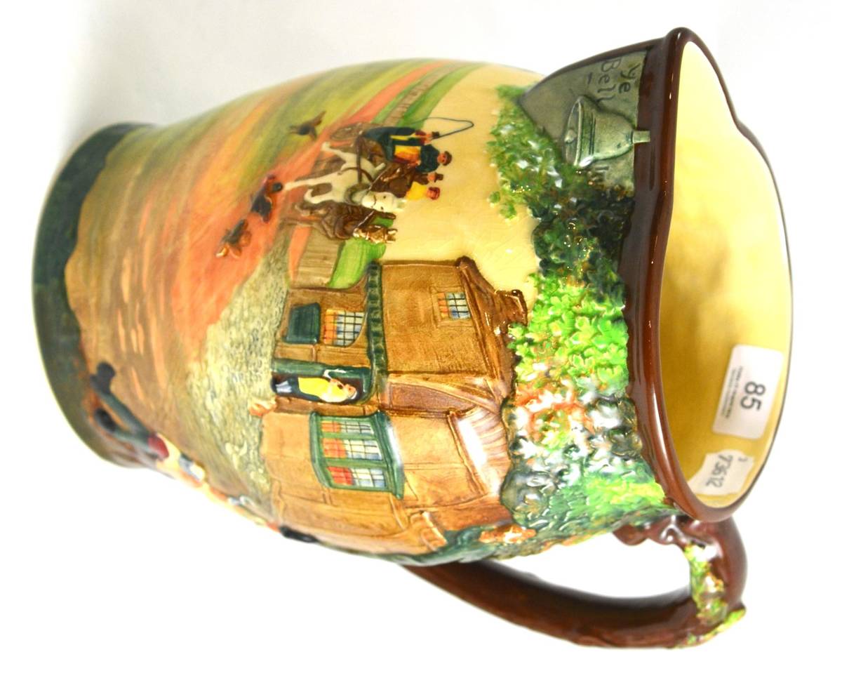 Lot 85 - A Royal Doulton ewer ''The Regency Coach,