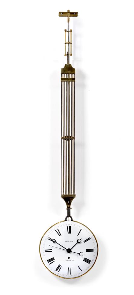 Lot 740 - An Unusual Double Dialled Grid Iron Pendulum