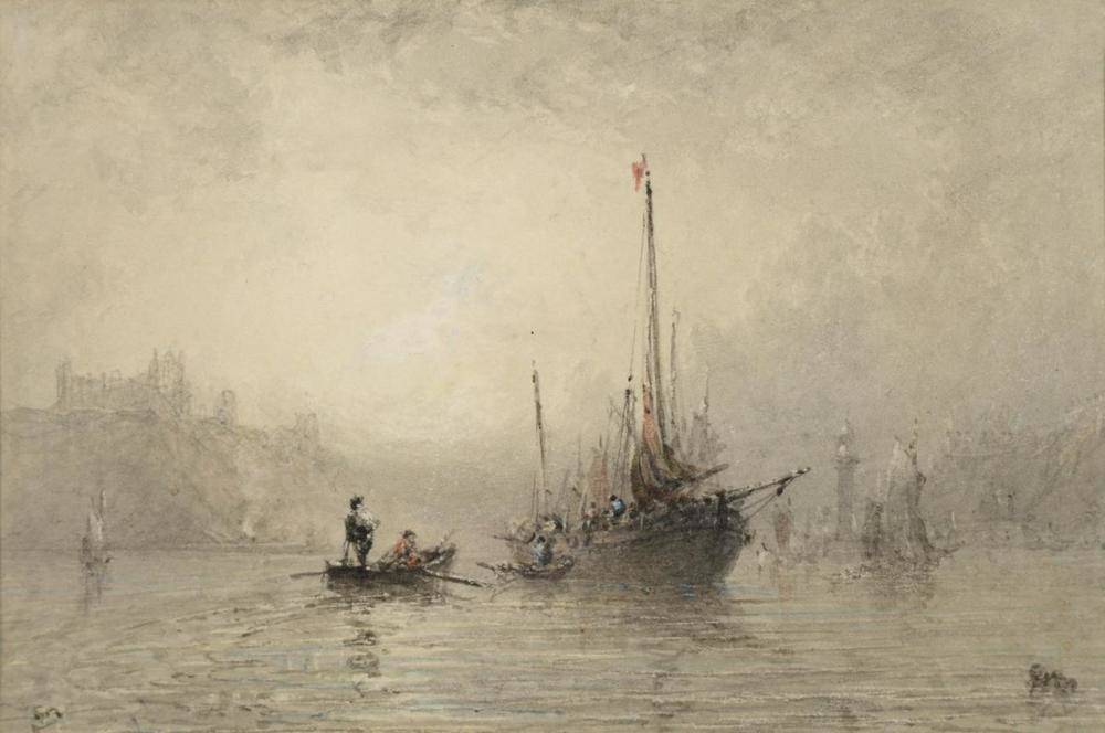 Lot 677 - George Weatherill (1810-1890) Shipping in