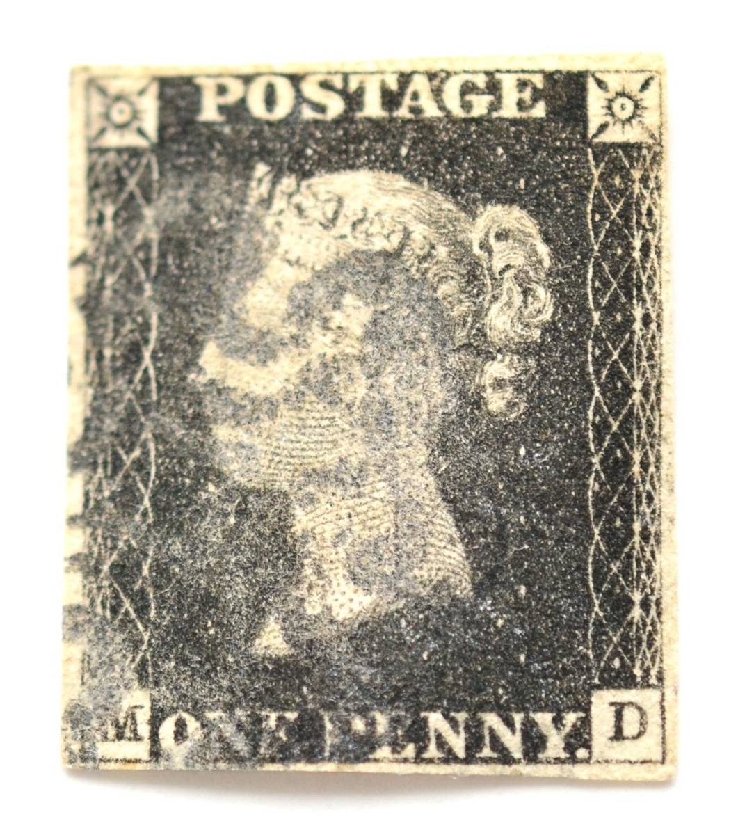 Lot 811 - Great Britain. 1840 1d Grey black M-D, Plate