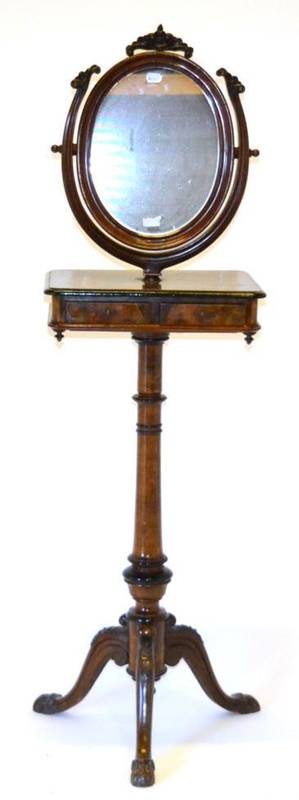Lot 947 - A Victorian Figured Walnut and Ebonised