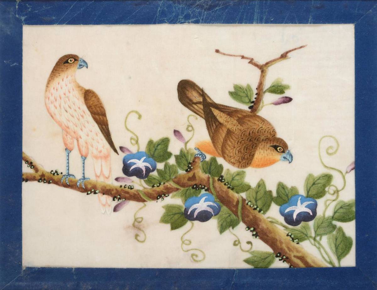 Lot 117 - A Set of Five Chinese Export Pith Paper
