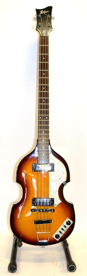 Lot 2096 - Hofner Violin Bass Guitar sunburst colour,