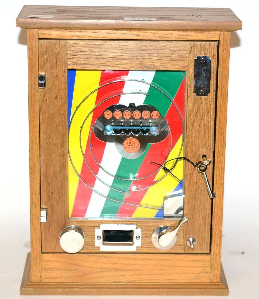 Lot 2383 - Miniature Allwins Type Spin A Win Amusement