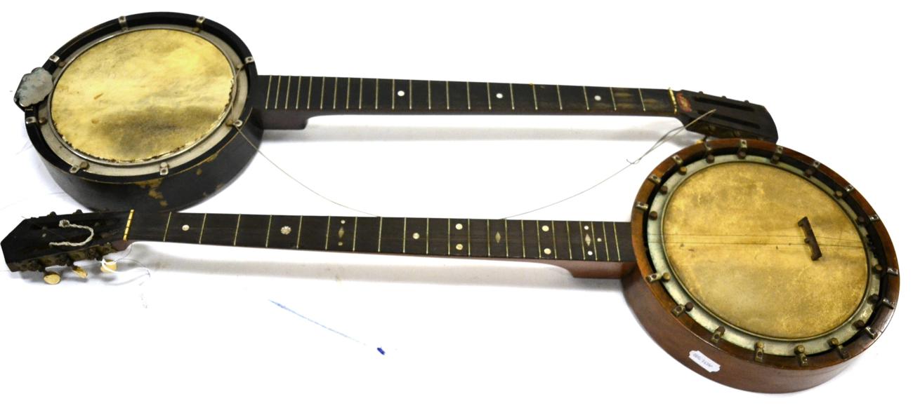 Lot 80 - Banjo 5 String, Make Unknown with decorative