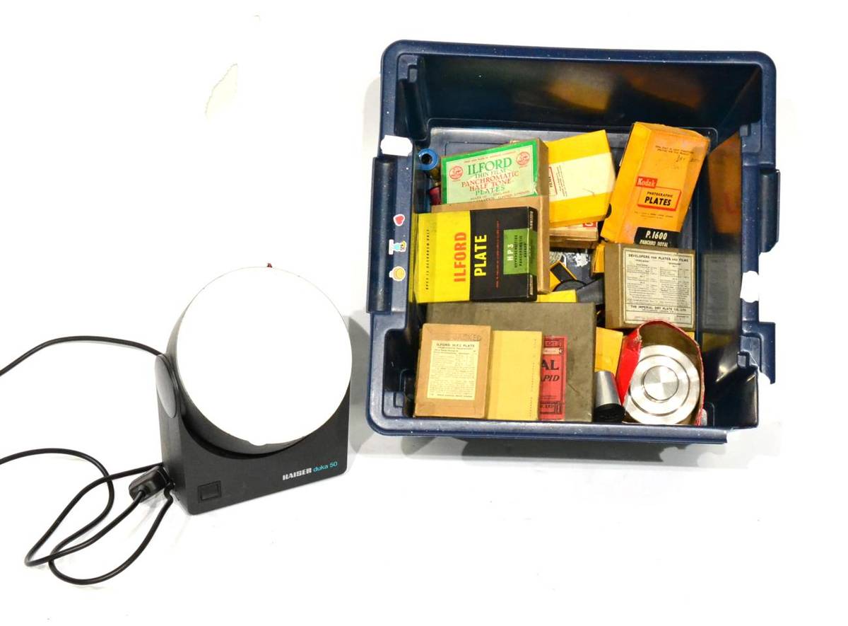 Lot 315 - Various Film Plates And Other Items