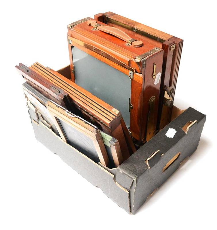 Lot 248 - Unmarked Full Plate Camera with Taylor,