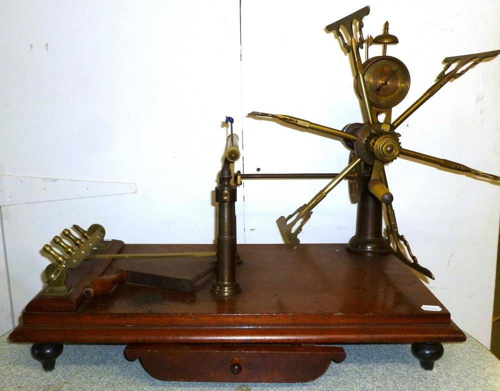 Lot 1001 - A Large Brass Wool Winder by Goodbrand & Co.