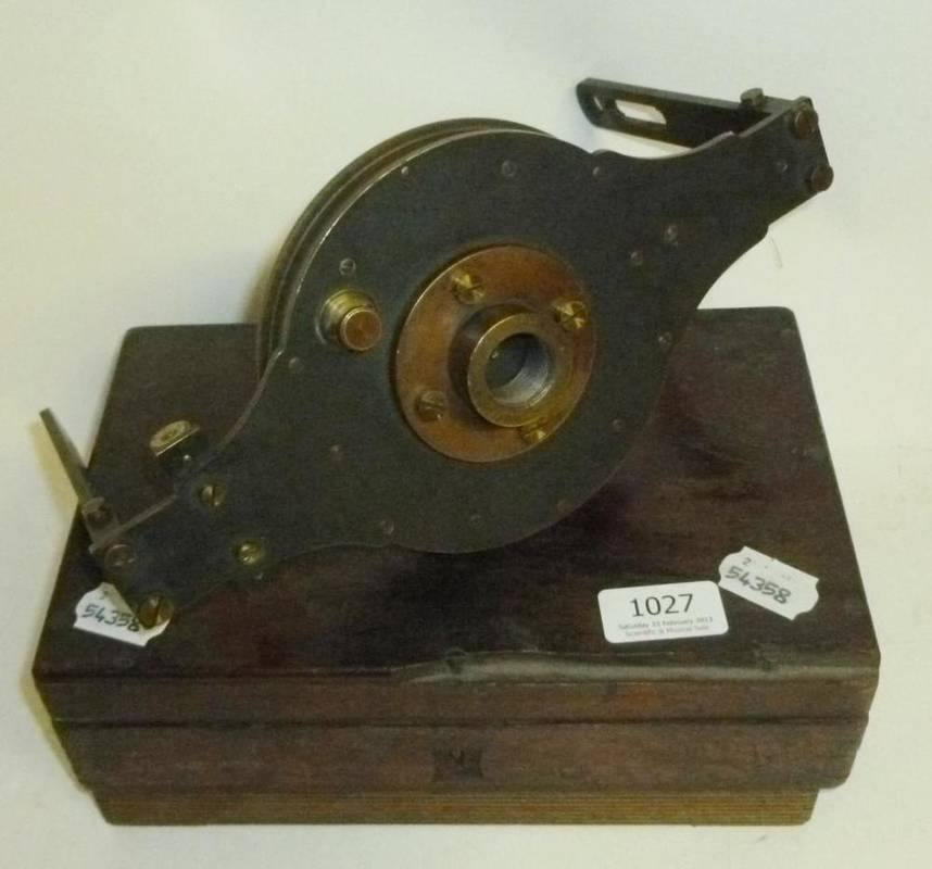 Lot 1027 - A Brass Miners Dial by Davis, Leeds, with